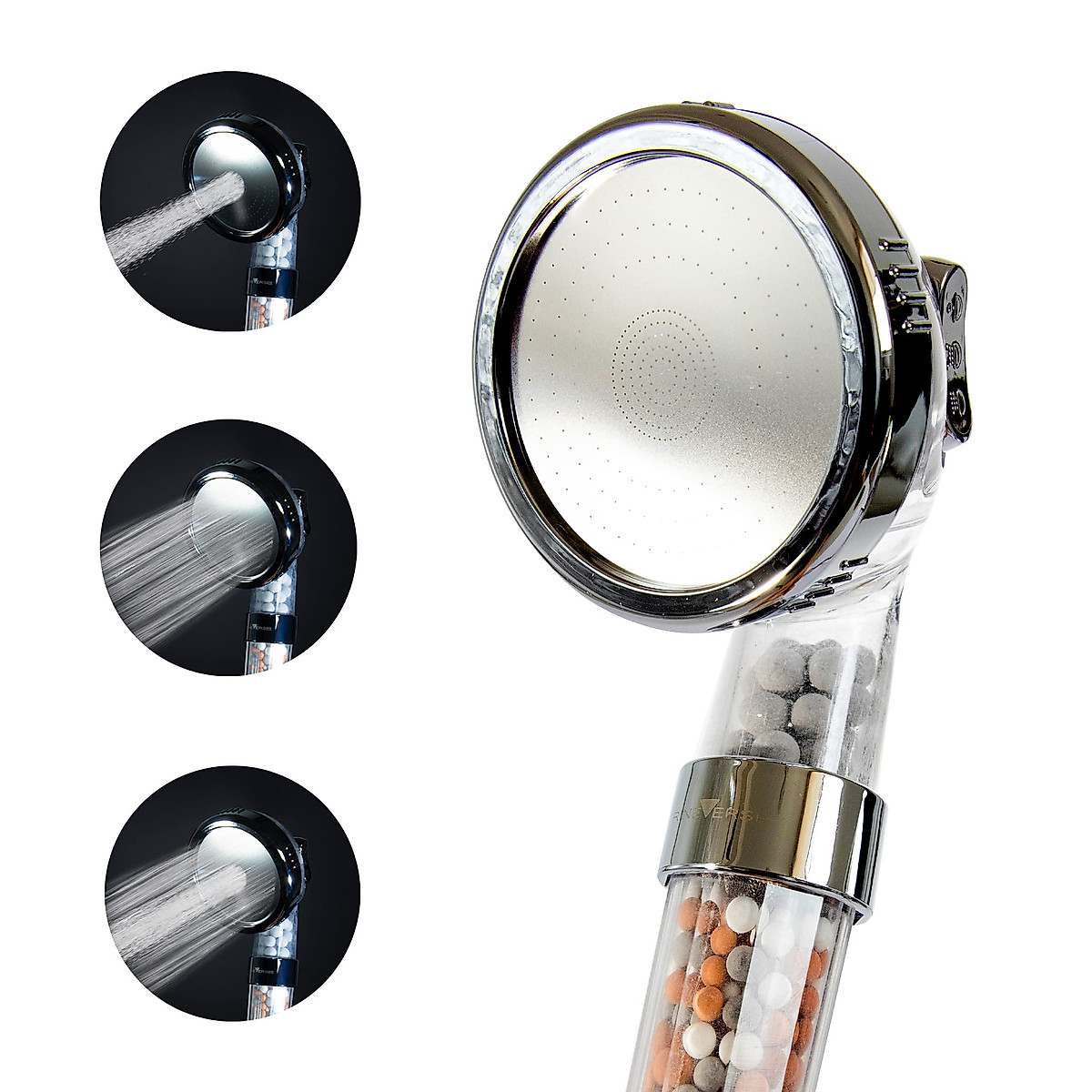 Trineverse | Mineral Aqua Stream - Filtered Shower Head - Mineral Shower Head - Shower Head Filter - Stream Purifier for Kids, Pets and Adults - Take Care of your Skin - Purify yourself!…