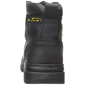 Ad Tec Men's 6" Ankle Laceup Leather Certified Work & Hiker Boot | Steel Toe, Padded Collar, Cushioned Insole & Oil Resistant Outsole