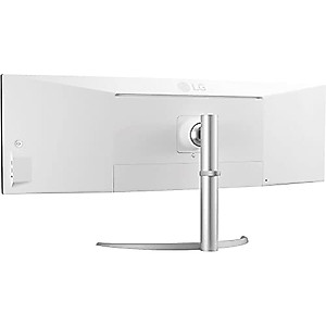 LG 49WQ95C-W 49" (5120x1440) 144Hz 5ms Curved LED FreeSync Monitor, White (Renewed)