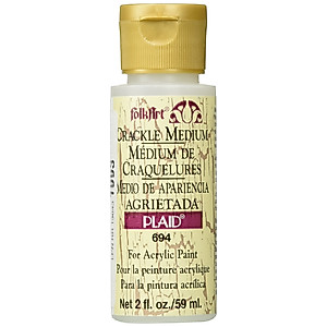 FolkArt Medium (2-Ounce), 694 Crackle, White