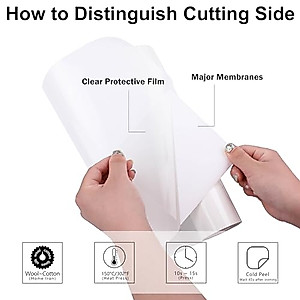 HTV Iron on Vinyl 12 inch x15 Feet Roll by CAREGY Easy to Cut & Weed Iron on Heat Transfer Vinyl DIY Heat Press Design for T-Shirts Glossy White