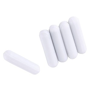 5pcs PTFE Magnetic Stir Bar Type-C Mixer Stir Bar Laboratory Stirrer Flea Laboratory Bar for Magnetic Mixer White(C7×30mm)