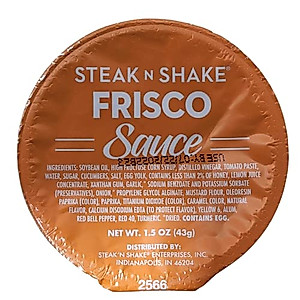 Steak 'n Shake Frisco Sauce Packets for Burgers, Fries, Steak, Chicken, Pork - Frisco Sauce for Wings and Fries - Steak 'n Shake Sauces Frisco 1.5oz (Pack of 10)