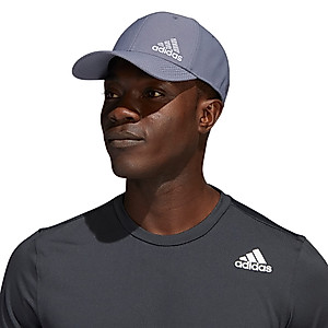 adidas Men's Release 3 Structured Stretch Fit Cap, Onix Grey/Light Onix Grey/White, Large-X-Large