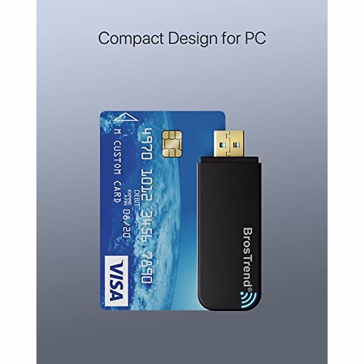 BrosTrend Linux USB WiFi Adapter 1200Mbps Supports Ubuntu, Mint, Kali, Debian, Kubuntu, Mate, Zorin, PureOS, Raspberry Pi 2+, Windows 11, USB3.0 Wireless Dual Band Wi-Fi 5GHz/867Mbps + 2.4GHz/300Mbps