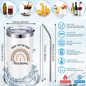 Yaomiao 6 Pcs Thank You Gift for Women, Thank You for Being Awesome 20 oz Mug Tumbler, Inspirational Appreciation Gifts for Her, Mom, Friend, Coworker, Motivational Travel Mug for Birthday Christmas