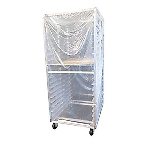 SHOPCraft Double Disposable Rack Covers, Heavy Duty Bun Rack & Food Cover 41” X 30” X 77”, for Industrial & Commercial Use, 150 Bags Per Roll