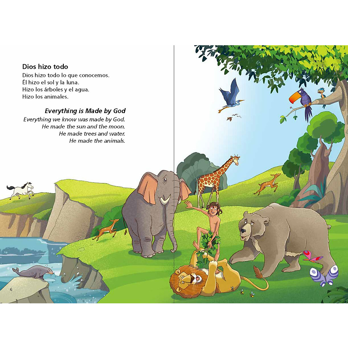 Easy to Read Bible (Bilingual) / La Biblia fácil de leer (Bilingüe): Practice your reading and learn the Bible (Spanish Edition)