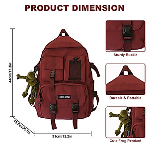 MINGPINHUIUS Backpack for School College High School Bag for Girls Boys Teen School Book Bag Casual Travel Laptop Backpacks for Women Men