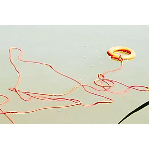 NorthPada 6 mm 32 FT 10 Meter Floating Rope Anchor Mooring Rope Boat Rope Marine Rope Dock Lines Kayak Canoe Tow Throw Line Reflective Orange