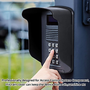 QWORK 2Pcs Waterproof Plastic Rain Cover, Rain Shield for Access Control System RFID Card Keypad Controller Reader