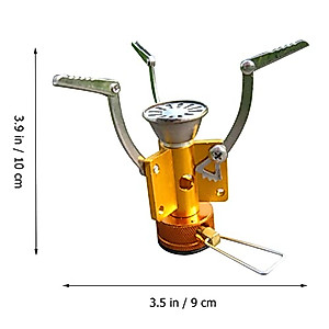 INOOMP Portable Stove Portable Gas Burner Camping Gas Stove Hiking Stove Burner Picnic Gas Stove BBQ Gas Stove Wind- Proof Backpack Portable Stove Stainless Steel Cookware