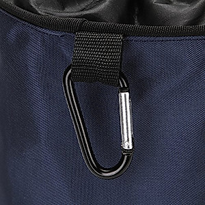 Clothespins Bag Hanging Clothesline Peg Organizer Storage Bags,Dust-Proof (Navy Blue)
