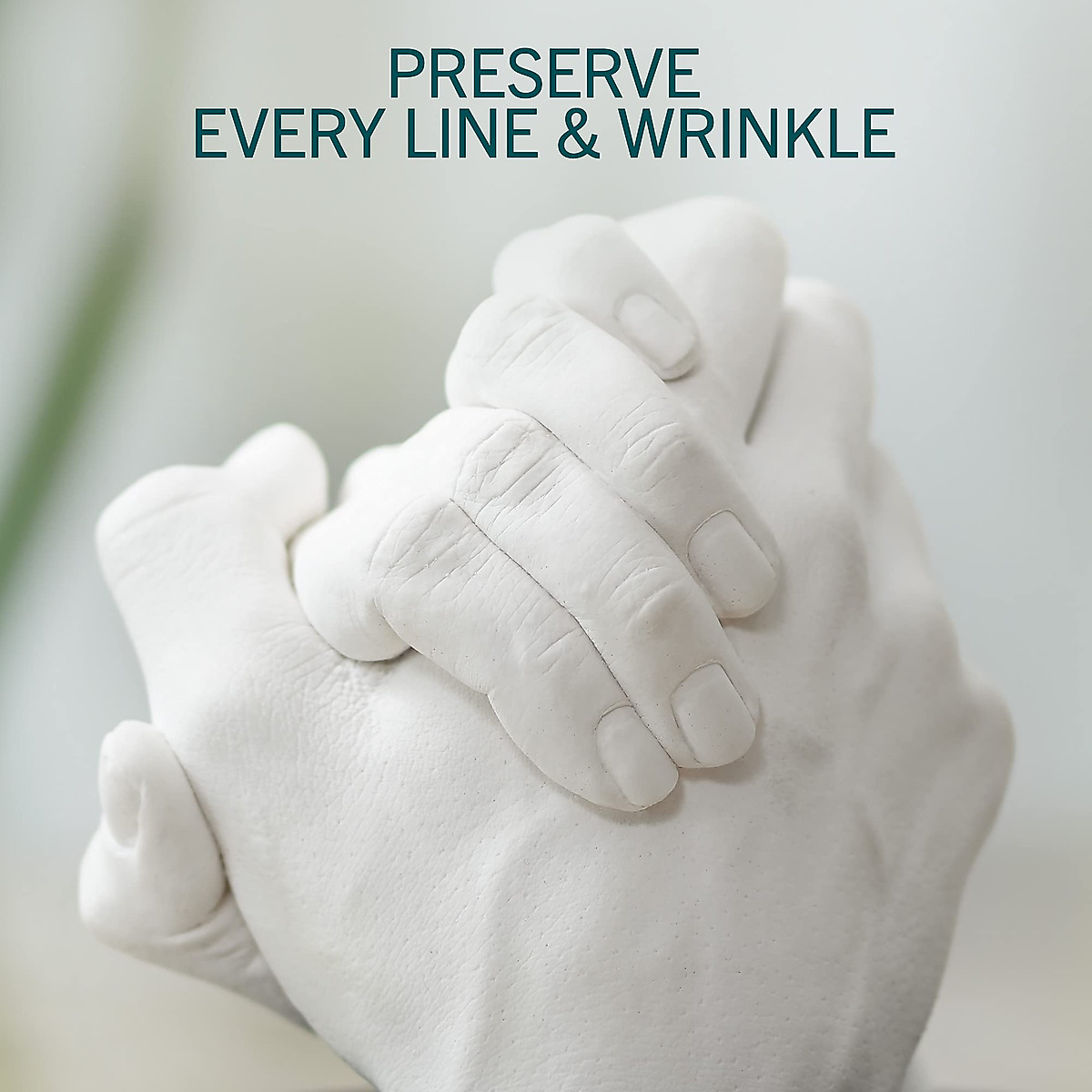 HomeBuddy Hand Casting Kit with Practice Kit - Keepsake Hand Mold Kit Couples, Plaster Hand Mold Casting Kit, Clay Hand Molding Kit for Family, Alginate Molding Powder - Unique Gift for Couples