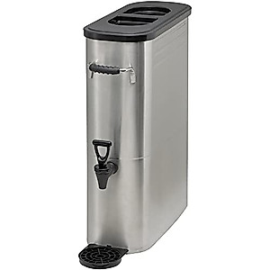 Winco SSBD-5 Stainless Steel Ice Tea Dispenser, 5-Gallon,Medium