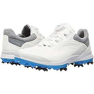 ECCO Women's G 3 BOA Gore-TEX Waterproof Golf Shoe, White, 7-7. 5