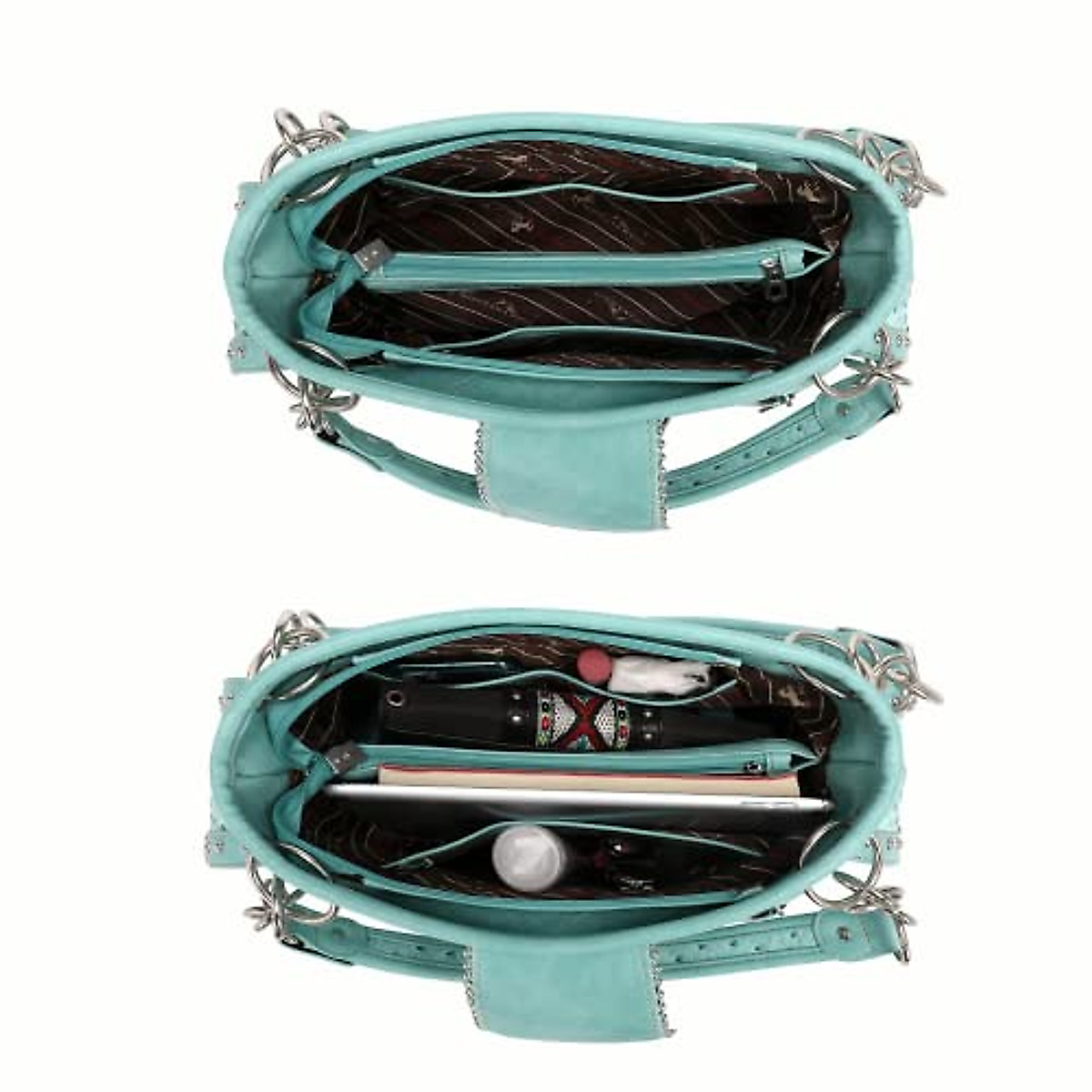 Montana West Buckle Collection Concealed Carry Purses Satchel Bag Western Purses for Women MW1088G-8085TQ