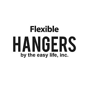 The Easy Life Hangers Flexible 40 Hangers Quality Space Saving That fit Through Any Collar