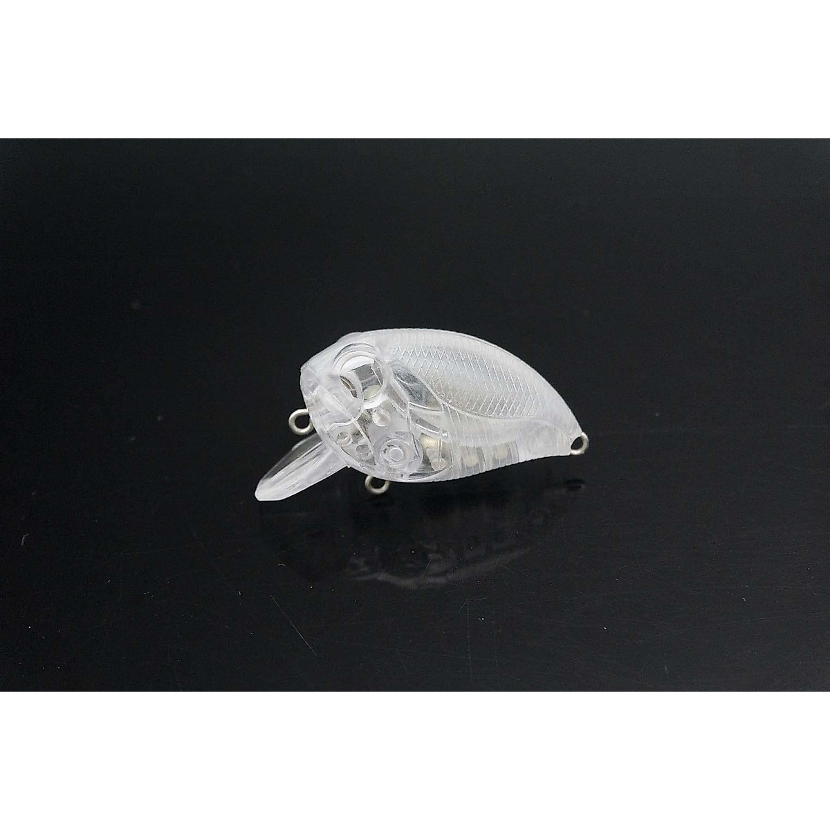 New 10PCS Unpainted Fishing Blanks Crankbait 4.5cm 7.25g topwater Artificial Bait Fishing Lures Blank Minnowbait Hard unpainted Artificial Bait Bodies DIY Fishing Tackle Spoons with Free Eye