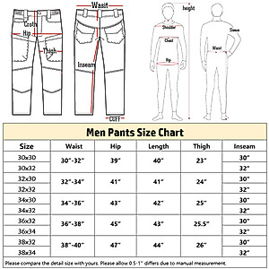 CARWORNIC Gear Men's Tactical Military Pants Lightweight Outdoor Work Hiking Combat Cargo Trousers with Multi Pocket