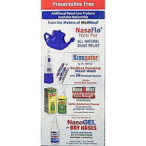 NeilMed Sinus Rinse All Natural Relief Premixed Refill Packets 100 Count (Pack of 1)