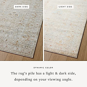Loloi II Monroe Collection MON-05 Sand/Sunrise 6'-7" x 9'-3" Area Rug
