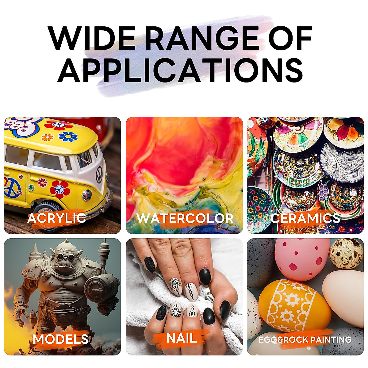 10Pcs Miniature Paint Brushes, Detail Fine Tip Paint Brushes Set with Ergonomic Handle - Suitable for Acrylic Painting, Oil, Watercoloring, Face, Nail, Scale Model Painting, Line Drawing