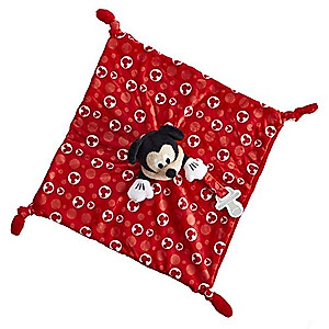 KIDS PREFERRED Disney Baby Mickey Mouse Plush Stuffed Animal Snuggler Lovey Security Blanket 13.18" x 13.18" x 3.5"