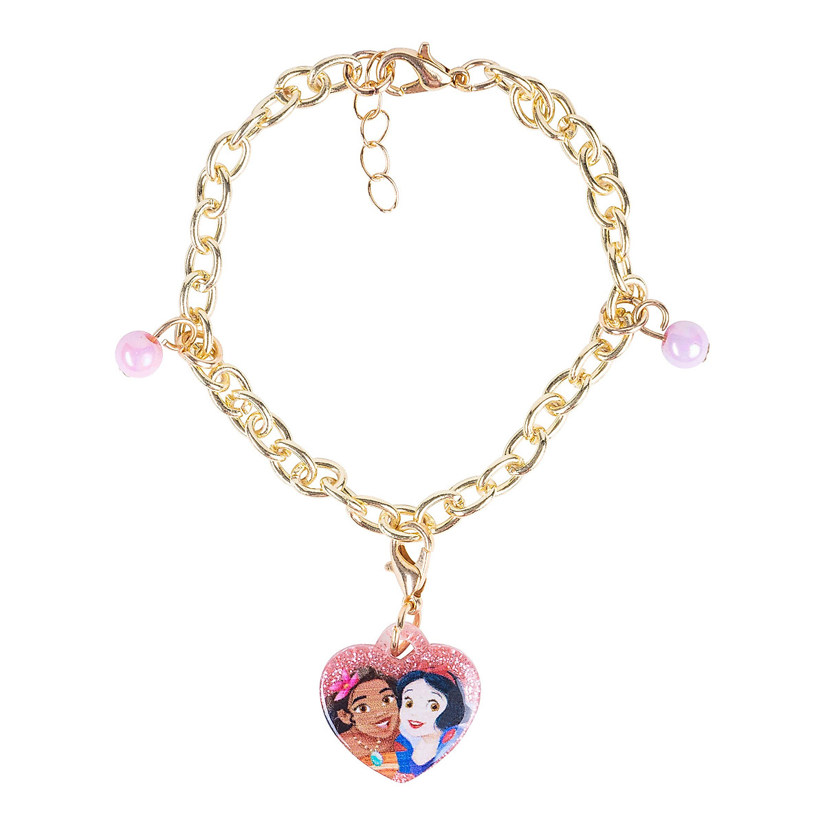 LUV HER Disney Princess Add A Charm Box Set with 1 charm bracelet & 5 interchangeable charms - Ages 3+