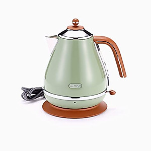 Delonghi Electric kettle (1.0L)「ICONA Vintage Collection」 KBOV1200J-GR (Olive green)【Japan Domestic genuine products】