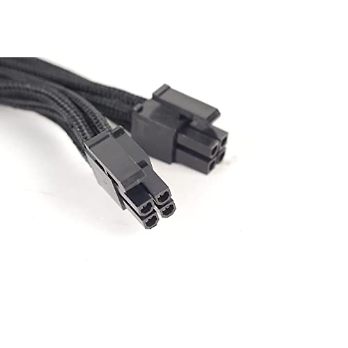SilverStone Technology PP06 Black Sleeved PSU Cable for One EPS/ATX 12V 8-pin Adapter 550mm Long, SST-PP06B-EPS55
