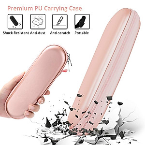 TITACUTE for Apple Pencil Case Carrying Case Hard Foam Zipper Shockproof Protective Travel iPencil Case Holder for Apple Pencil 1st Generation 2nd Gen for iPad 10 Pro Stylus Pen Charger Cable Adapter