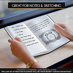 Freedom Mastery Journal Notebook - Daily and Manifest Journal, Daily Journal for Women & Men, Ruled Paper, Numbered Pages, 100gsm Ivory White Paper, Notebook with Pen Holder