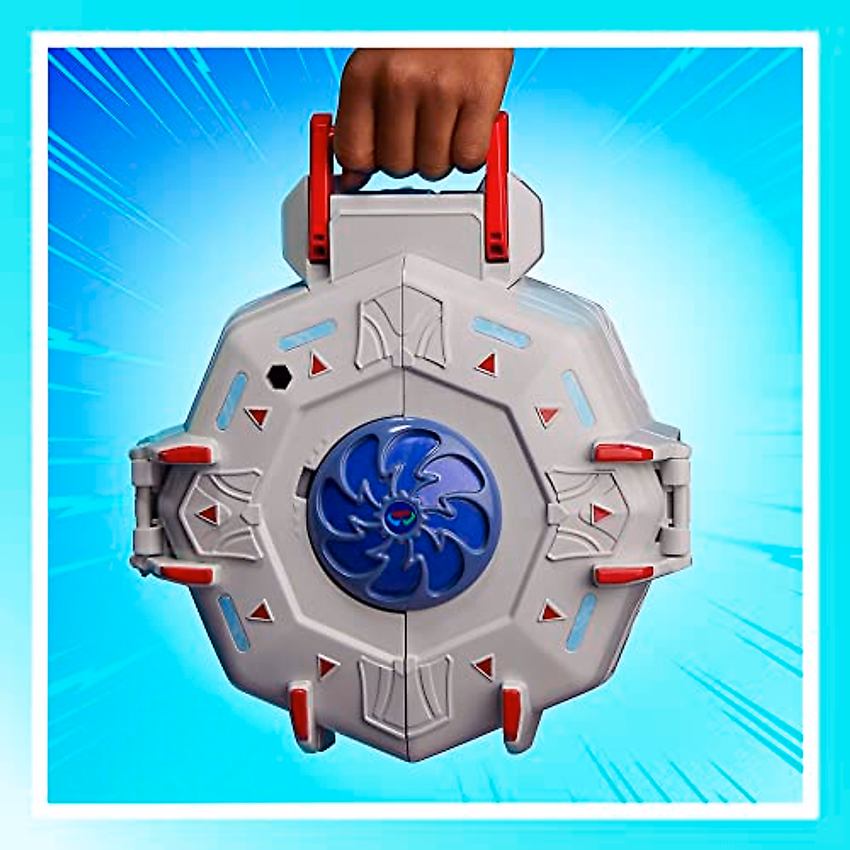 PJ Masks Power Heroes PJ Power Q Playset, Headquarters Set with Car and Figure, Superhero Toys for 3 Year Old Boys and Girls and Up