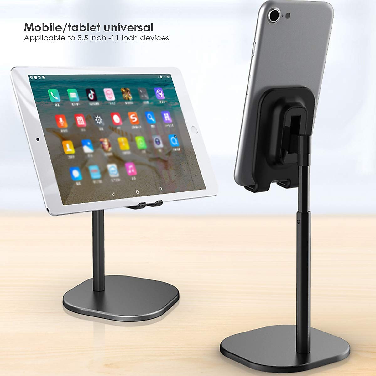 SunshineFace Adjustable Aluminum Alloy Desktop Tablet Stand Phone Holder for Remote Teaching Live Streaming