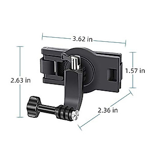 VnoPro Gopro Mount,GoPro Accessories Backpack Shoulder Chest Strap Clip Mount, Adjustable Mount Compatible with GoPro Hero 10 9 8 7 6 5 4 Black Session, Insta 360 One R, DJI Osmo Action Camera