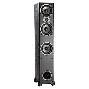 Polk Audio Monitor 60 Series II Floorstanding Speaker (Black, Single) for Home Audio | Affordable Price | 1" Tweeter, (3) 5.25" Woofers