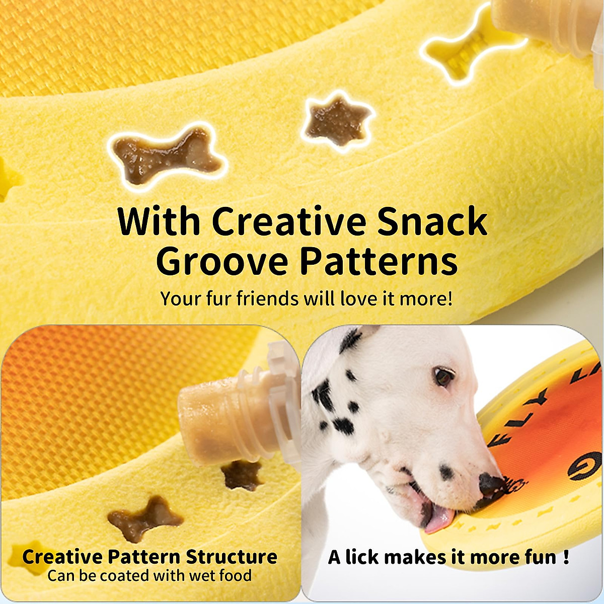 TANOFALO Dog Flying Disc, Dog Flyer Toy 10 Inch, Tear Resistant Soft TPR Material, Durable Interactive Outdoor Dog Fetch Toy-Floats in Water, Safe on Teeth for Large Dog, Puppies(Orange+Pink)