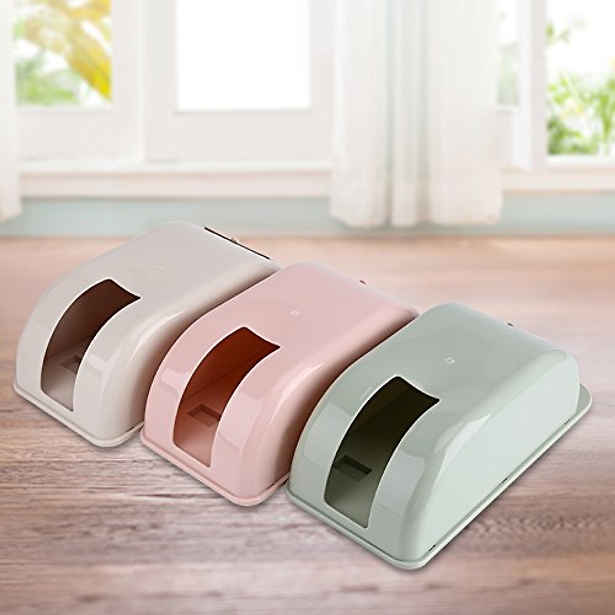 Fdit Plastic Bag Storage Box Wall Mount Bag Saver, Garbage Bag Organizer Dispenser for Easy Access to Your Bags(Green)