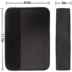 YSTARDREAM Gold Butterfly Seat Belt Cushion Shoulder Strap Car Accessories Seat Belt Covers for Women Kids Girls Cute Girly Design Safety Belt Strap Shoulder Pad, (YSTARDREAM-Z86)