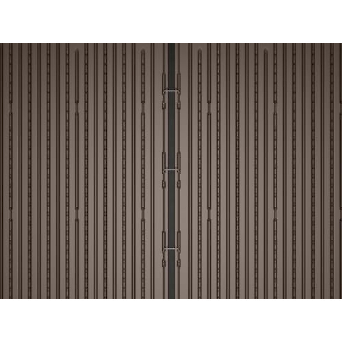 Rubbermaid Large Resin Outdoor Storage Shed With Floor (7 x 7 Ft.), Weather Resistant, Brown, Organization for Home/Lawn Mower/Backyard Equipment/Bike Storage/Pool Supplies