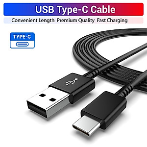 Type C Fast Charger, for Samsung Charger Android Phone USB C Charger Block, Charge Cable 10ft for Galaxy S23/S23+/S22/S21/S20/S10e/S9/S8/Note20/Note10/Note9/Z Fold 3/4/5 2-Pack