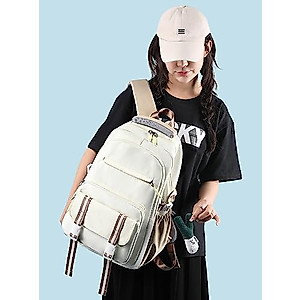 GGWIEAEA 2PCS Youth Waterproof Backpack Large Capacity Laptop Bag with Pencil Case Suitable for School Leisure And Travel