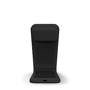 STM ChargeTree Swing - 3-in-1 Wireless Charging Station for iPhone/Samsung/Android (15W/7.5W), AirPods (5W), Apple Watch (3W) - Qi Certified Charging Stand - Black (stm-931-323Z-02)