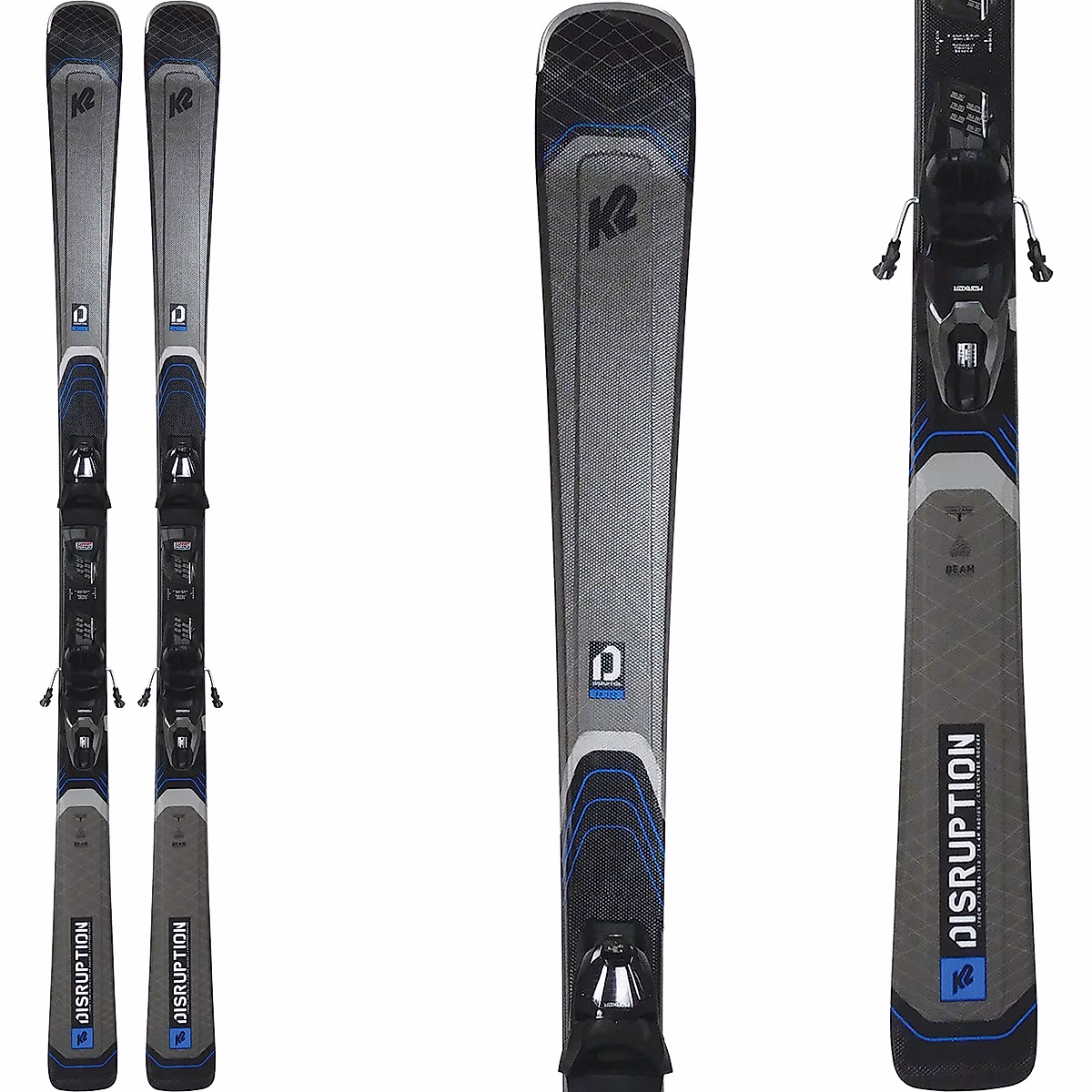 2021 K2 Disruption 76 Skis w/ M2 10 Bindings (163 cm)