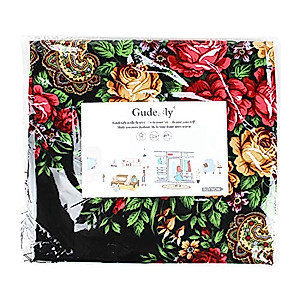 Gudessly Women's Traditional Scarf Wrap Tassel Shawl Fringes Neck Head Shawl Retro Scarf Floral Poncho Printing Shawl