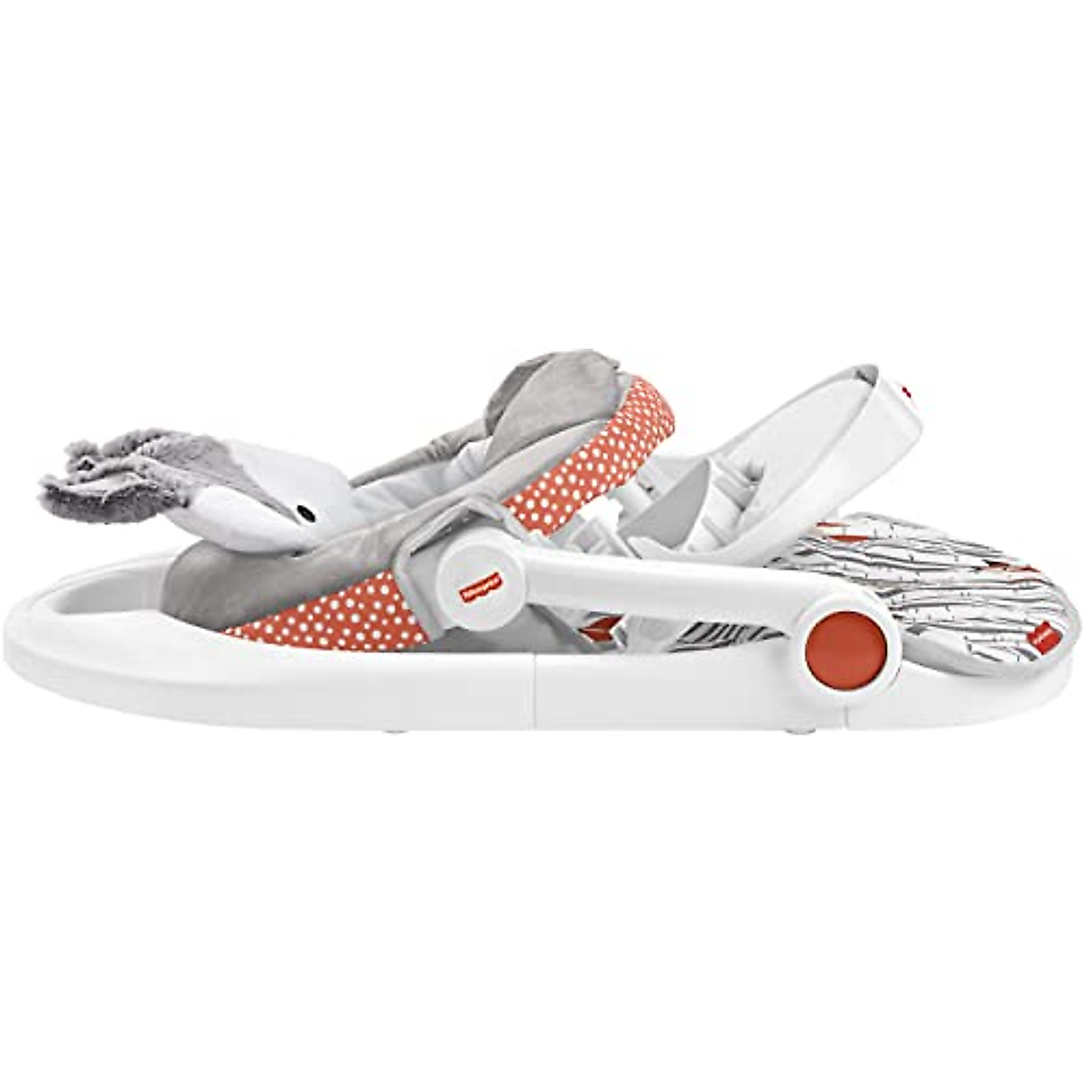 Fisher-Price Portable Baby Chair Premium Sit-Me-Up Floor Seat with Snack Tray and Toy Bar, Plush Seat Pad, Peek-a-Boo Fox