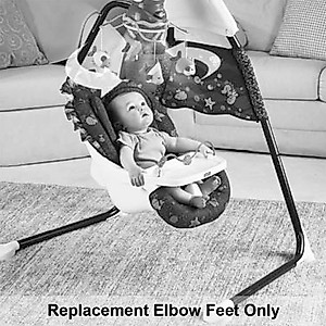 Replacement Parts for Fisher-Price Cradle 'n Swing - H0795 and 79667 ~ Ocean Wonders Aquarium Model ~ Fits Other Models as Well ~ Replacement Elbow Feet
