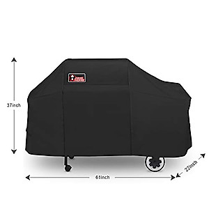 Kingkong 7552 Cover for Weber Genesis Silver/Gold / 2000-5500 Gas Grills, Black