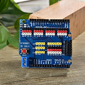 Comimark 2Pcs V5 Sensor Shield Expansion Board Shield for Arduino UNO R3 V5.0 Electric Module